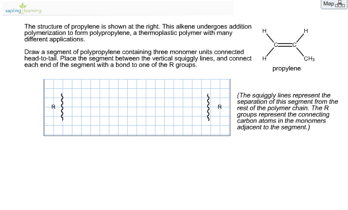Solved The structure of propylene is shown at the right. | Chegg.com