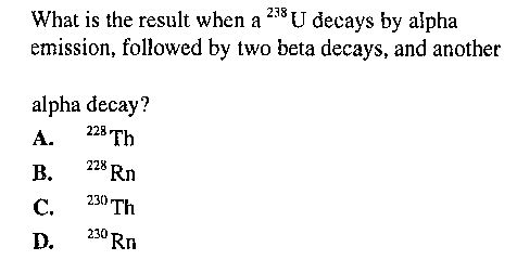 Solved What is the result when a^238 U decays by alpha | Chegg.com