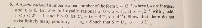 Solved A dyadic rational number is a real number of the form | Chegg.com