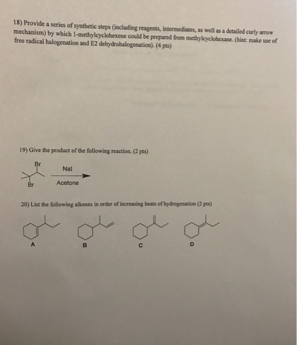 Solved Provide a series of synthetic steps (including | Chegg.com