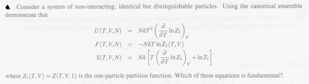 Solved Consider a system of non-interacting, identical but | Chegg.com