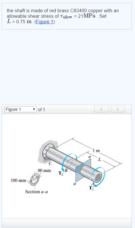Solved Part A Determine the maximum allowable torque T1that | Chegg.com