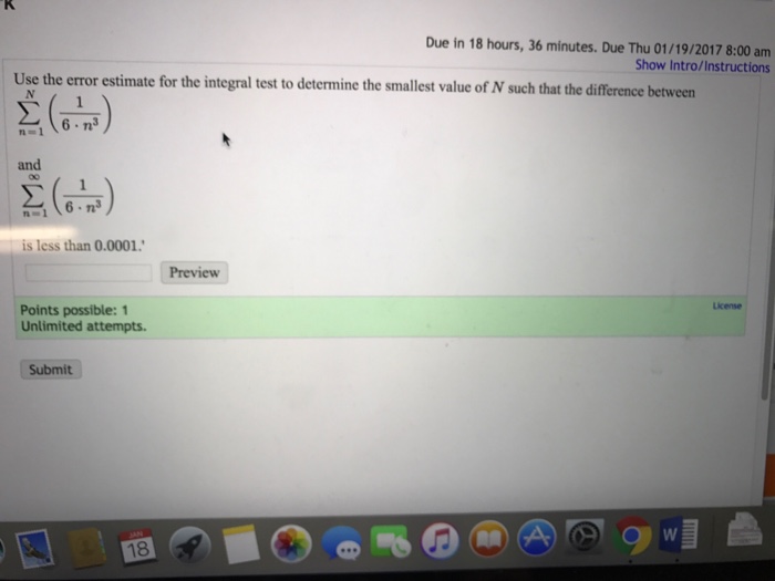 Solved Use the error estimate for the integral test to | Chegg.com
