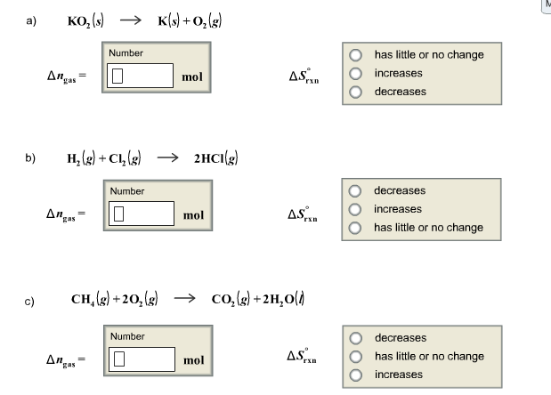 Solved The change in entropy, ?S?rxn, is related to the the | Chegg.com