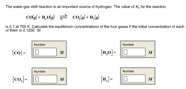 Solved The water-gas shift reaction is an important source | Chegg.com Solved The water-gas shift reaction is an important source | Chegg.com
