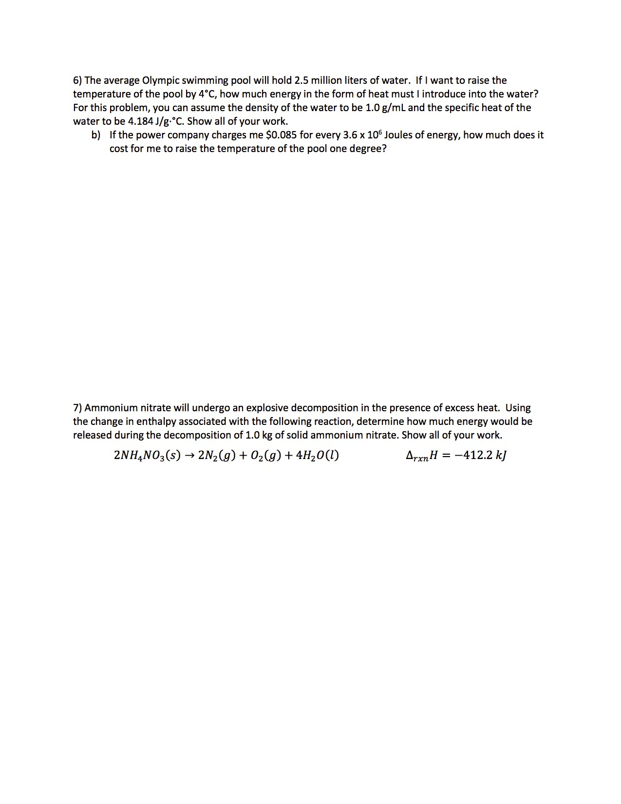 Solved The average Olympic swimming pool will hold 2.5 | Chegg.com