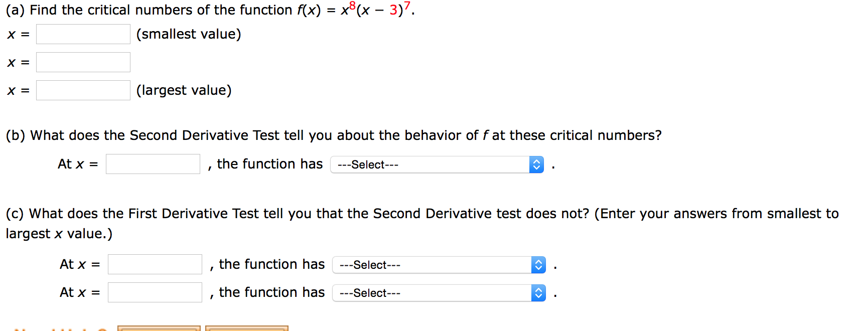 Solved (a) Find the critical numbers of the function f(x) = | Chegg.com