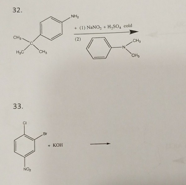 Solved 21. + H2SO4 + 2 CH3 CH3 22. Bro and FeBr CH3 CH3 23 | Chegg.com