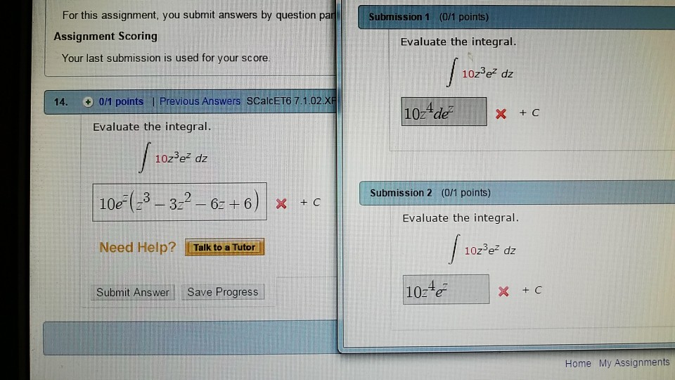 Solved For this assignment, you submit answers by question | Chegg.com