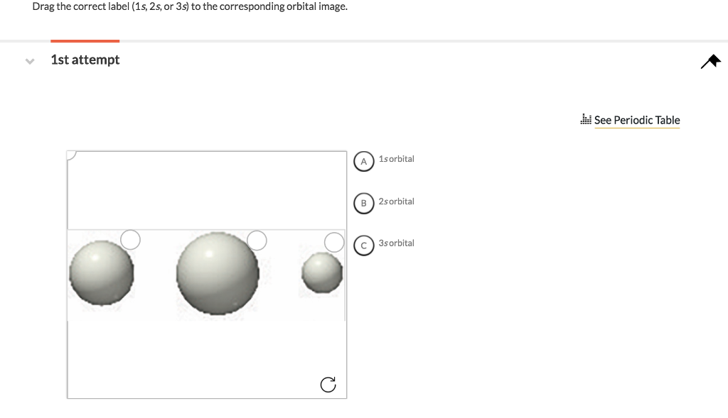 Solved Drag the correct label (1s, 2s, or 3s) to the | Chegg.com