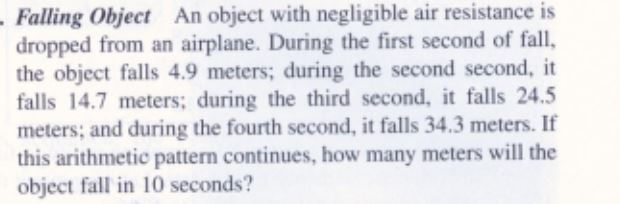 Solved Falling Object An object with negligible air | Chegg.com