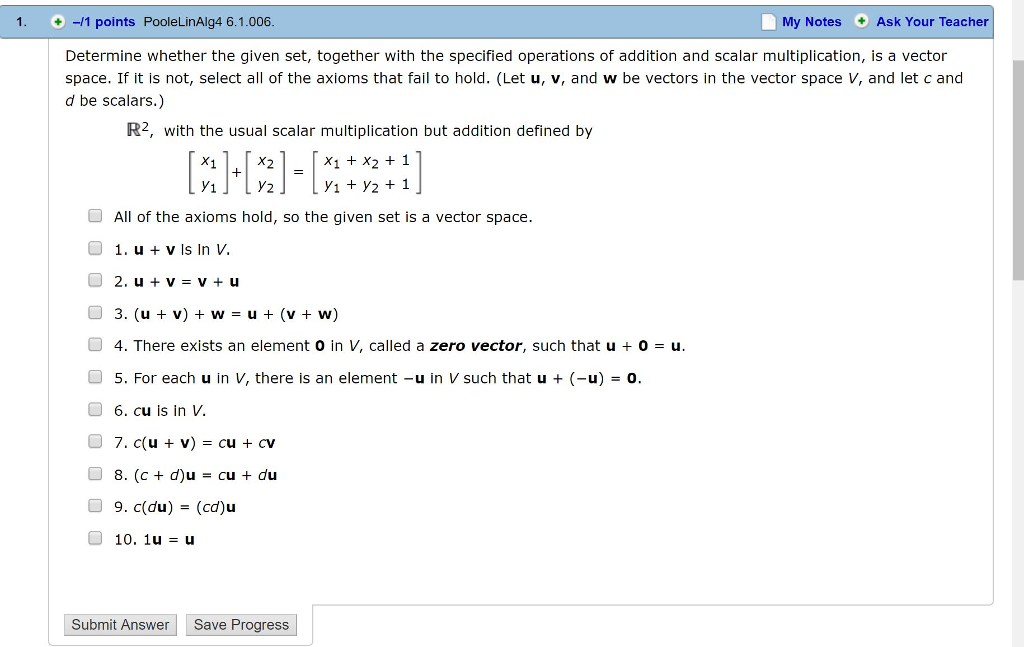Solved Determine whether the given set, together with the | Chegg.com