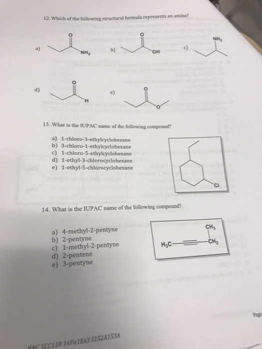 Solved Which of the following structural formula represents | Chegg.com