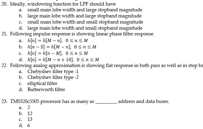 Solved Ideally, windowing function for LPF should have | Chegg.com