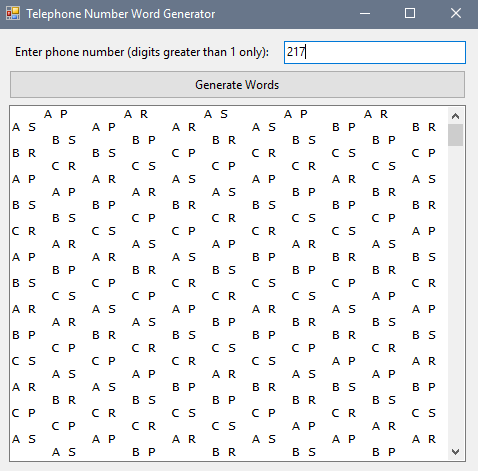 Solved Tedephone-Number Word Generator) Modify the | Chegg.com