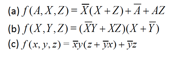 Solved autigers.org Simplify (minimum literals) each of | Chegg.com