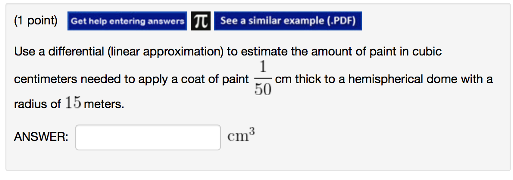 Solved Linear approximation problem Use a differential | Chegg.com