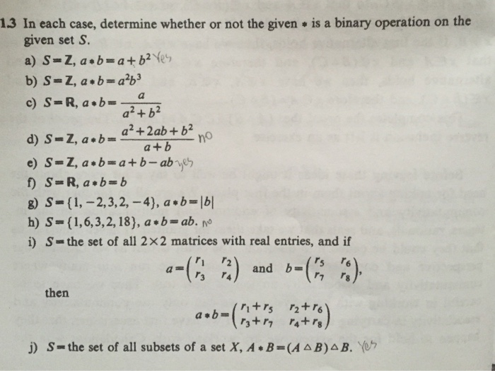 Solved In each case, determine whether or not the given is | Chegg.com