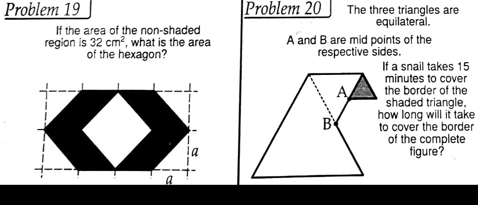 Solved Problem 20 The three triangles are equilateral. | Chegg.com