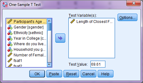 Solved SPSS Module 4 Assignment—One Sample and Dependent t | Chegg.com
