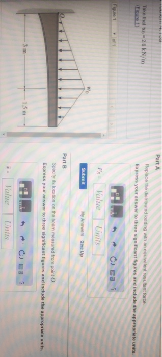 Solved Take that W_0 = 2.6 kN/m. (Figure 1) Part A Replace | Chegg.com Solved Take that W_0 = 2.6 kN/m. (Figure 1) Part A Replace | Chegg.com