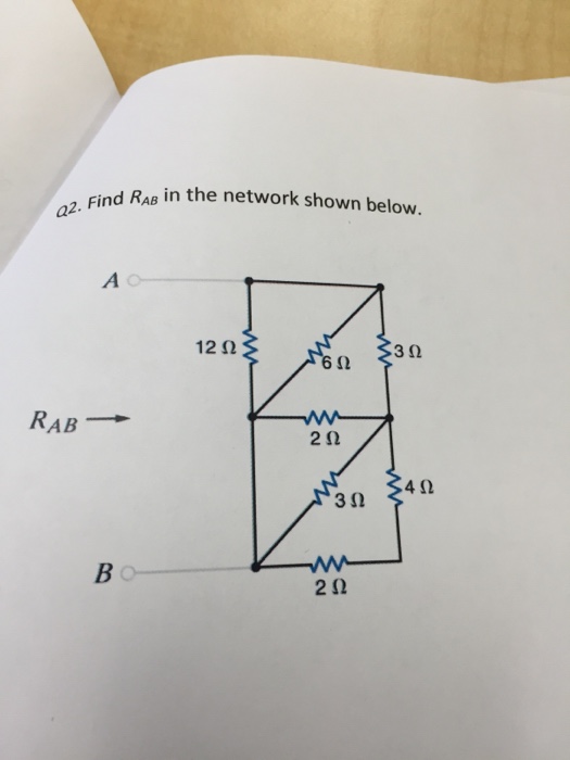 Solved Find R_AB in the network shown below. | Chegg.com