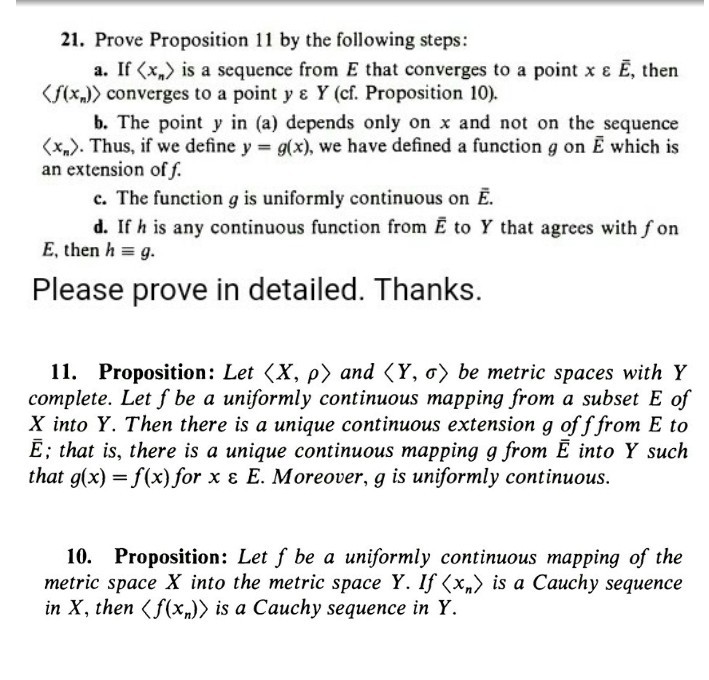 21. Prove Proposition 11 by the following steps: a. | Chegg.com