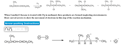 Solved When 2-methyl-3-hexene is treated with Cl2 in | Chegg.com