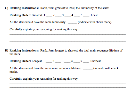 Solved Astronomy Ranking Task: Star Evolution Exercise #1 | Chegg.com