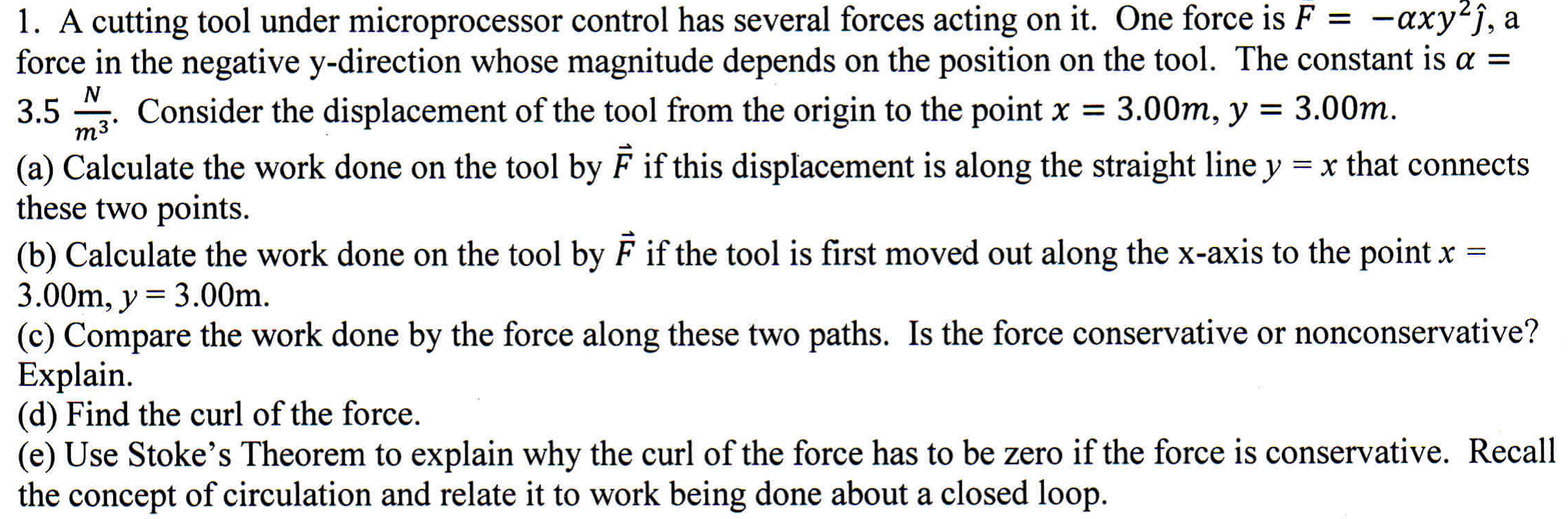 Solved 1 . A cutting tool under microprocessor control has | Chegg.com