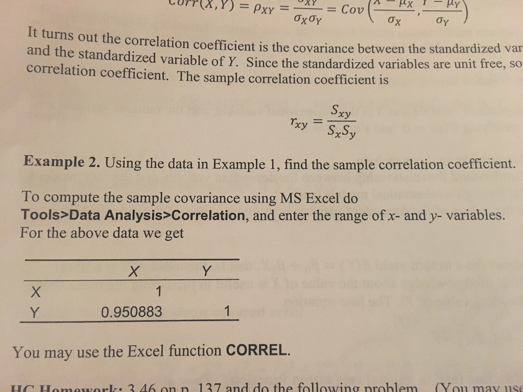 Covariance Example