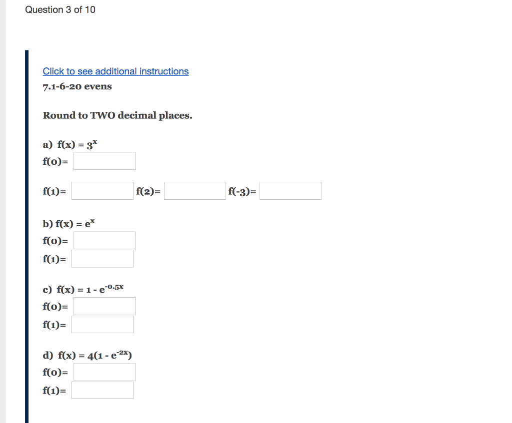 Solved Question 3 of 10 lick to see additional instructions | Chegg.com