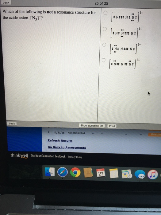Solved Which of the following is not a resonance structure | Chegg.com