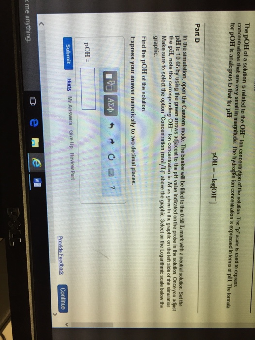 Solved In the simulation, open the Custom mode. The beaker | Chegg.com