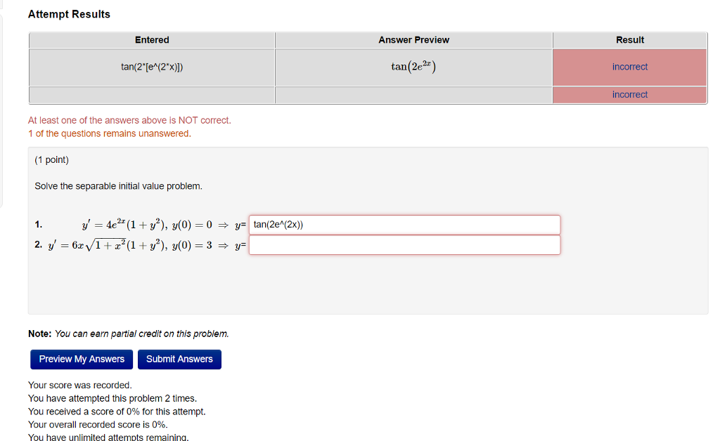 Solved Solve The Separable Initial Value Problem Y 2037