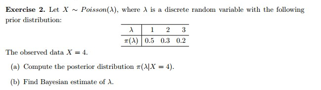 Let X ~ Poisson( lambda ), where A is a discrete | Chegg.com