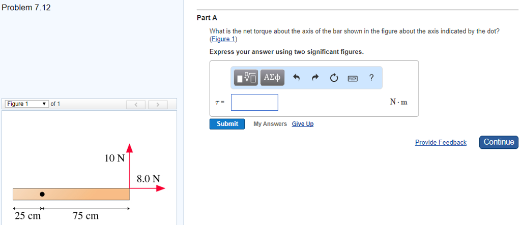 Solved What is the net torque about the axis of the bar | Chegg.com