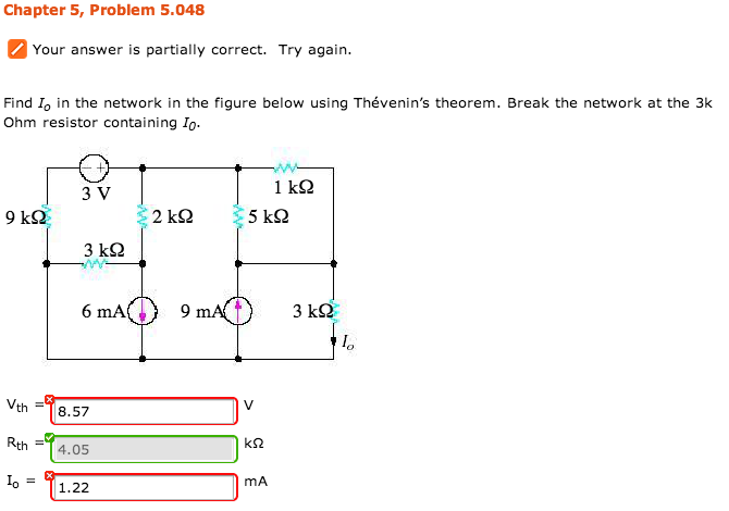Solved Your Answer Is Partially Correct Try Again Find Io
