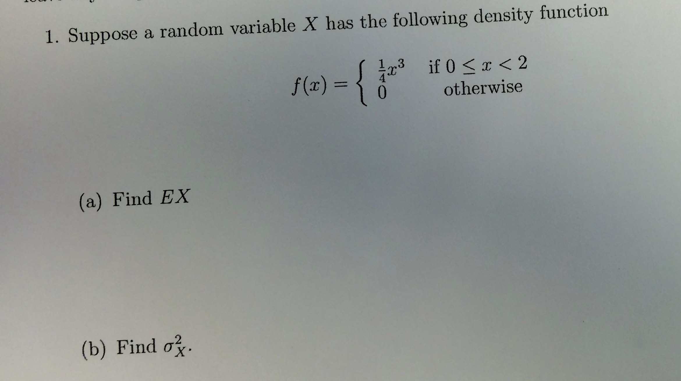 Solved: (e) Find F(x), The CDF Of X. Be Sure To Use A Piec... | Chegg.com