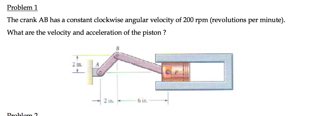 Solved The crank AB has a constant clockwise angular | Chegg.com