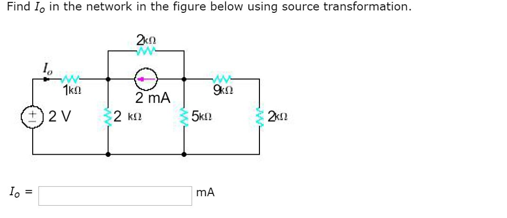 Solved Find Io in the network in the figure below using | Chegg.com