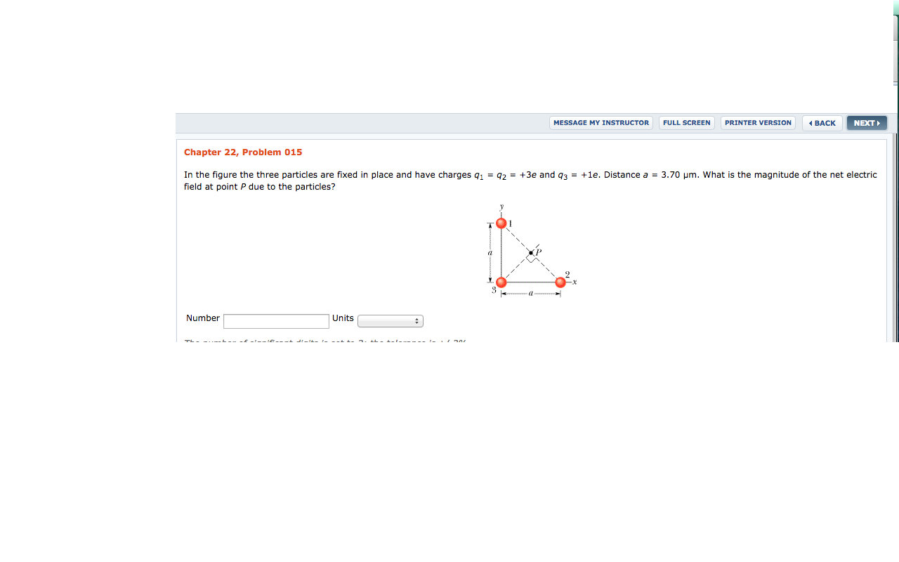 Solved In the figure the three particles are fixed in place | Chegg.com