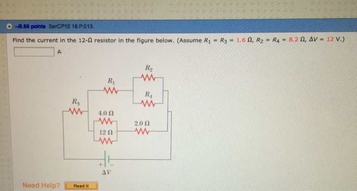 Solved In the 12-Omega resistor tri the figure below. | Chegg.com