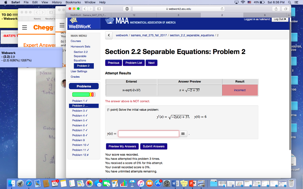 Solved Solve the initial value problem: y'(x) = squareroot | Chegg.com