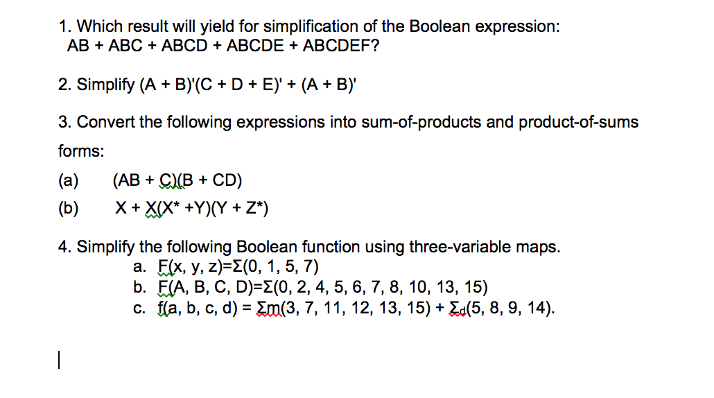 Solved Which result will yield for simplification of the | Chegg.com
