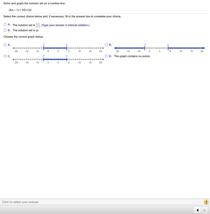 Solved Solve and graph the solution set on a number line. | Chegg.com