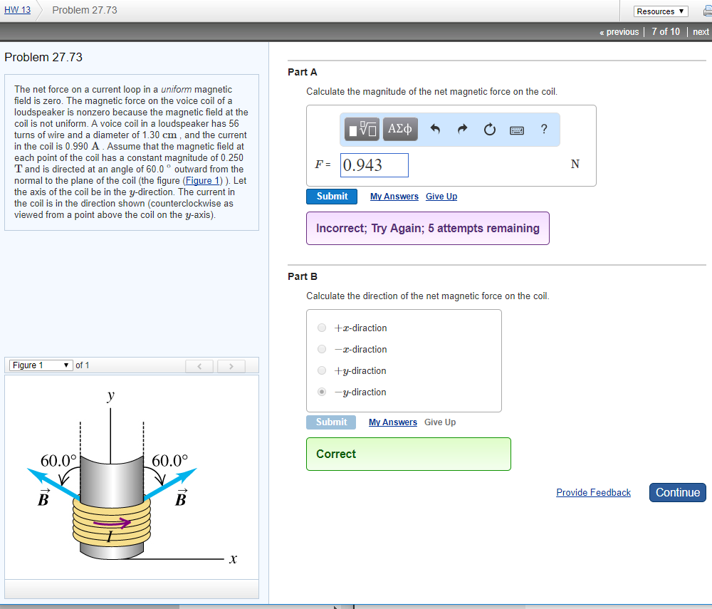 Solved The net force on a current loop in a uniform magnetic | Chegg.com