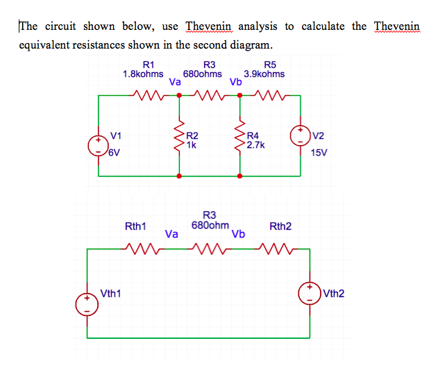 Solved The circuit shown below, use Thevenin analysis to | Chegg.com