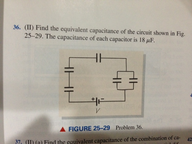Solved Find the equivalent capacitance of the circuit shown | Chegg.com