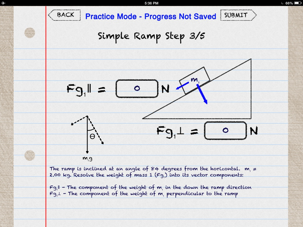 The ramp is inclined at an angle of 84 degrees from | Chegg.com